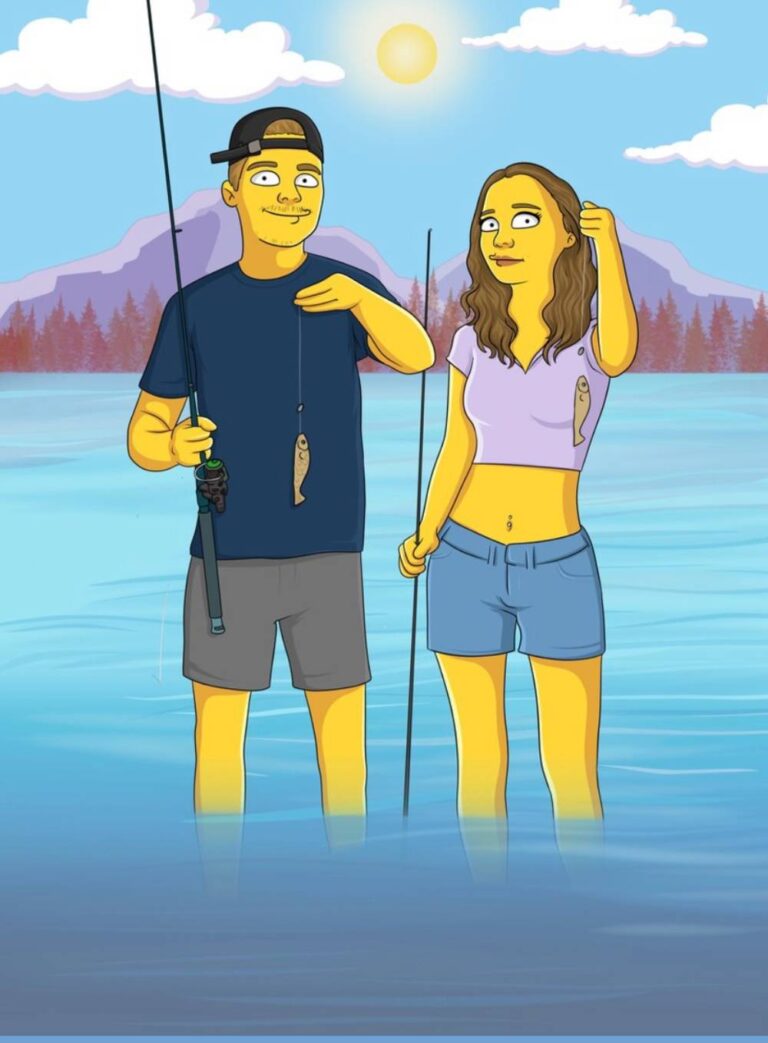 Custom Simpsons Portrait – Art of Yellow | Simpsonize Yourself | Custom ...