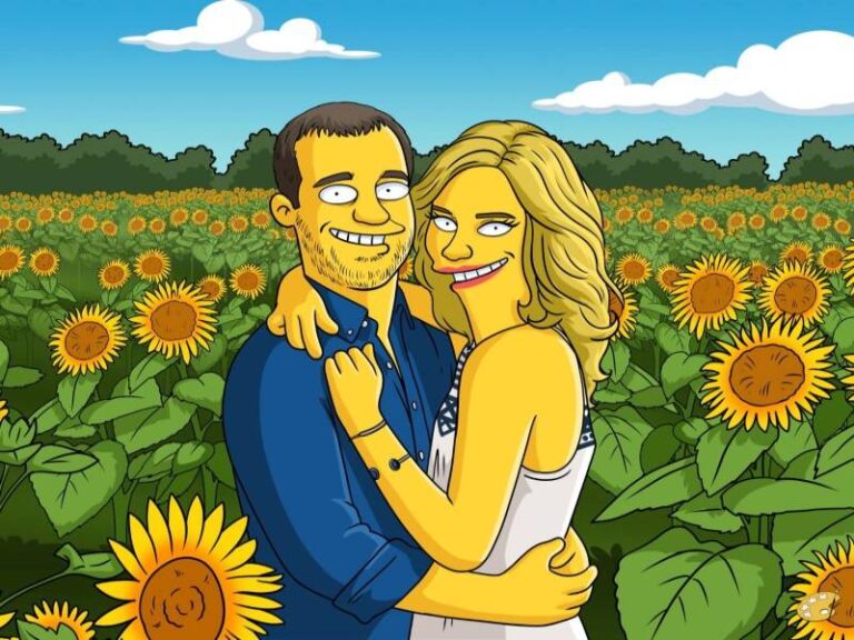 Custom Simpsons Portrait – Art of Yellow | Simpsonize Yourself | Custom ...